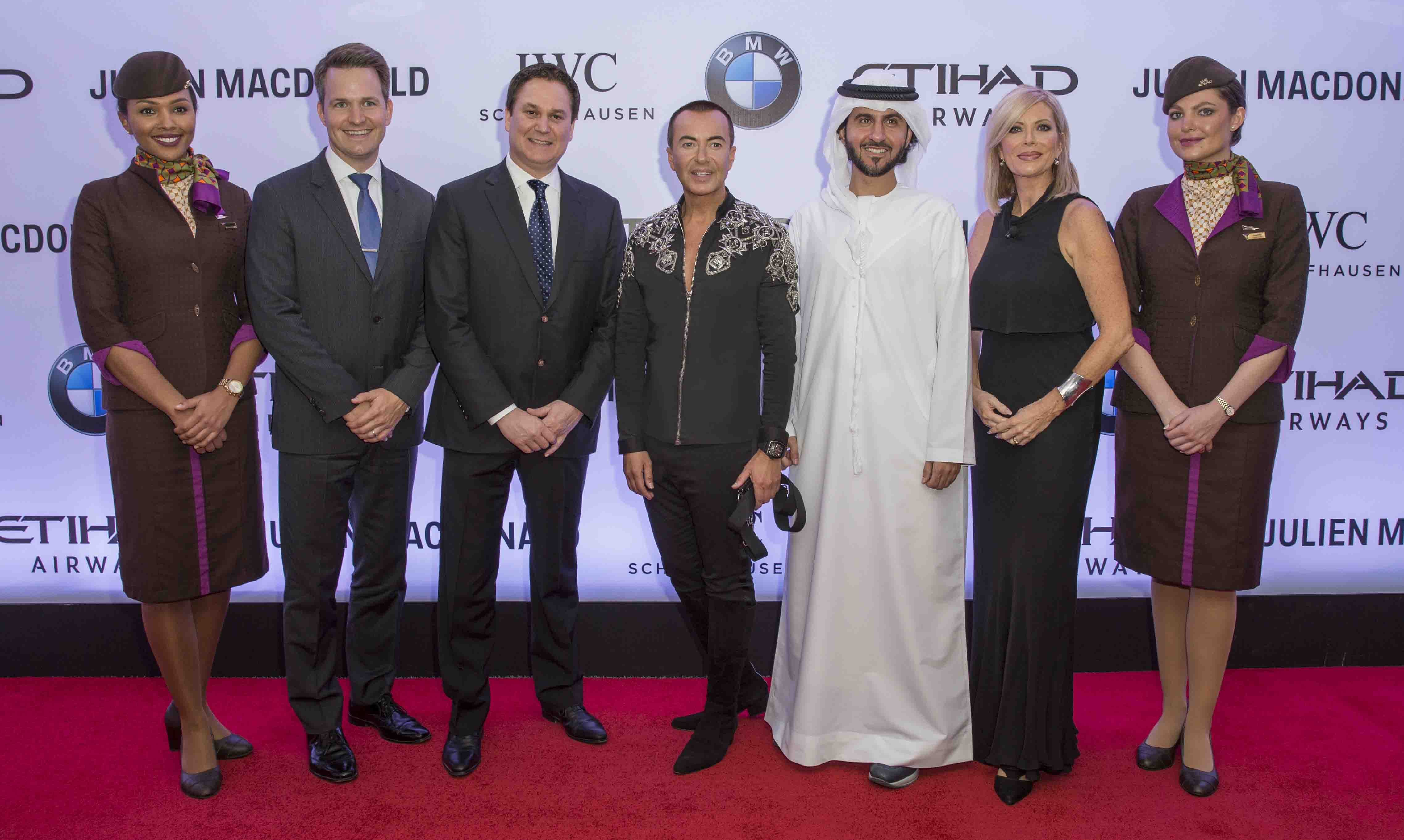 Etihad airways and designer Julien Macdonald celebrate fashion at ...